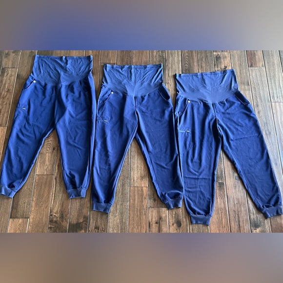 Figs | Pants & Jumpsuits | Figs Scrubs Maternity Pants Jogger Blue ...